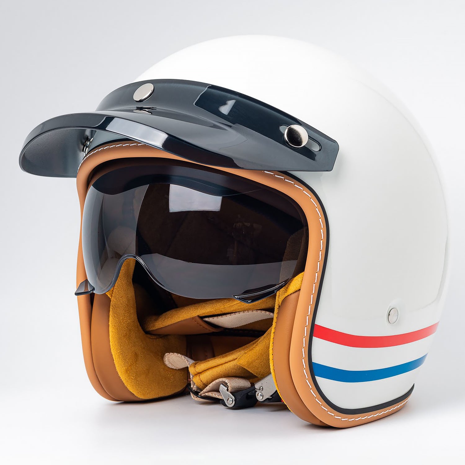 Retro 3/4 Open Face Helmet MT-5 Motorcycle Helmet – Biker Forward